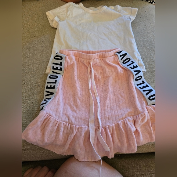 SHEIN | Matching Sets | Shein 824 Months Cute Pink And White Love ...